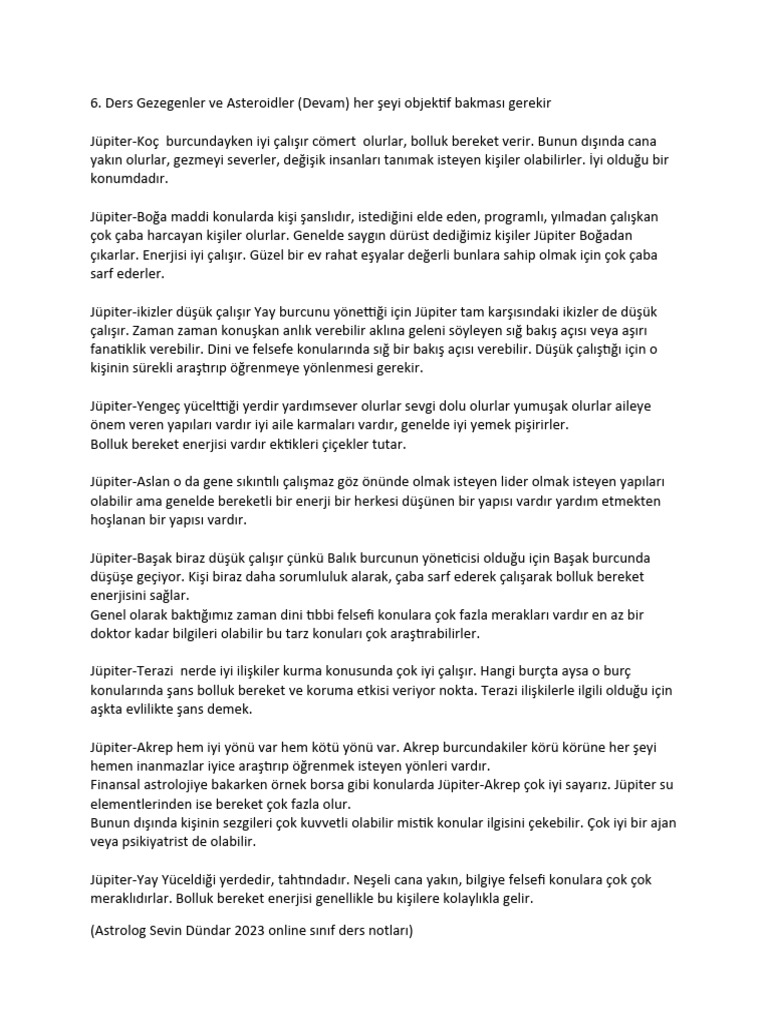 6.ders Online Sinif Ders Notlari | PDF