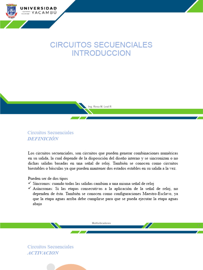 Clase7_circuitos Secuenciales Introduccion | PDF | Informática | Diseño electronico