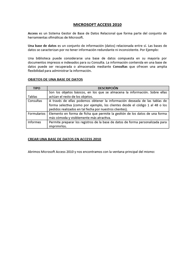 Teoria Access | PDF | Bases de datos | Ventana (informática)