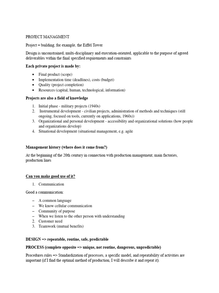 Project Managemnt | PDF | Project Management | Economies