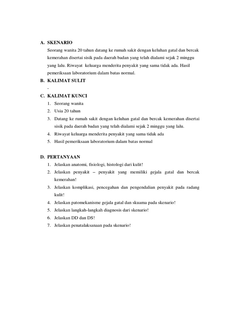 Laporan Tutorial Modul Kulit KLP 4 | PDF