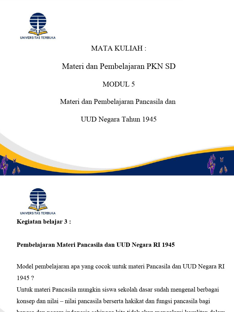 Modul 5 KB 3 PKN | PDF