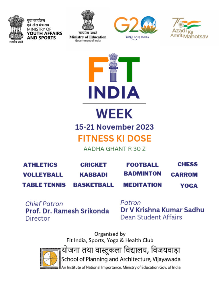 Fit India Week | PDF | Sports | Entertainment
