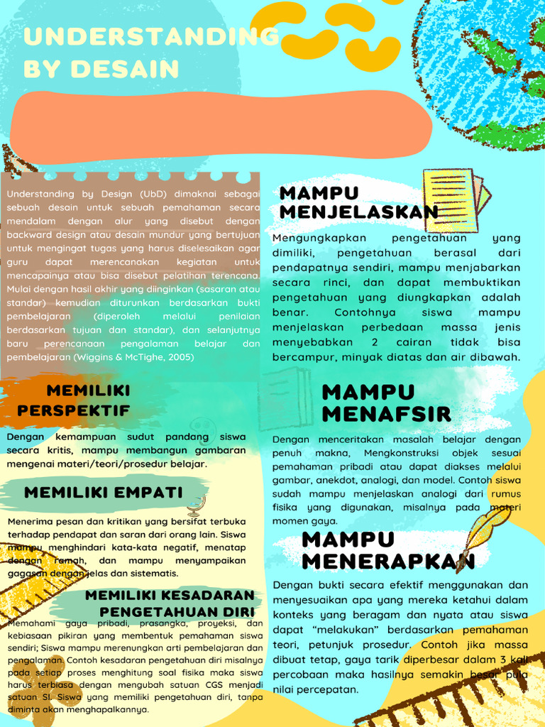 Understanding by Design Prinsip Dan Keterkaitannya Dengan Letercapaian Tujuan Pembelajaran | PDF