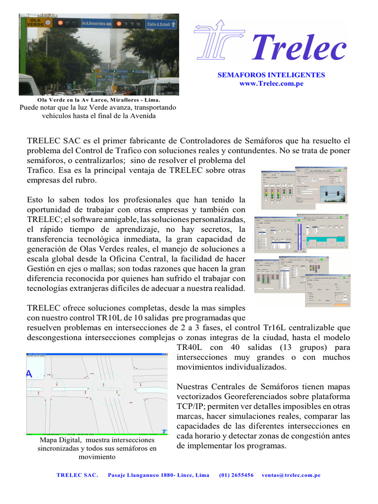Brochure Trelec | PDF | Semáforo | Informática