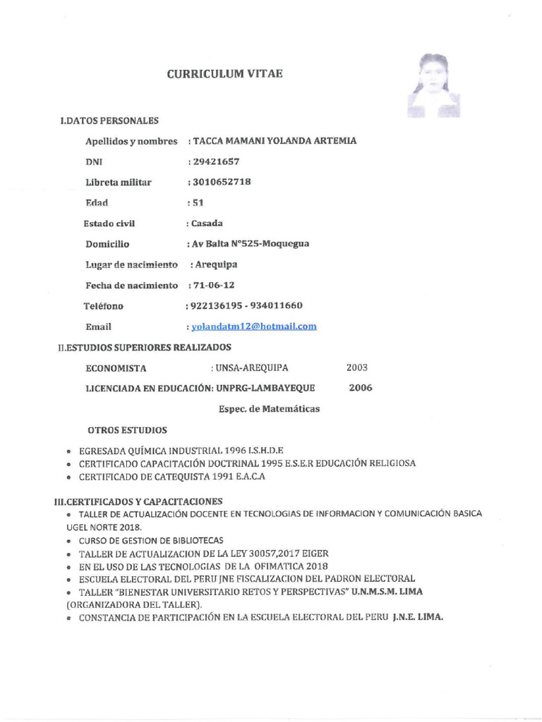 CV YOLANDA T. (1) - Compressed | PDF