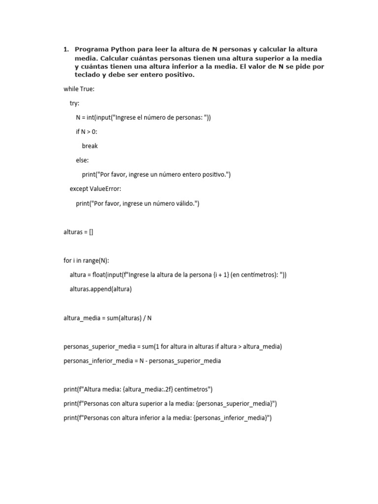 Programas Python para manejo de arrays | PDF | Python (lenguaje de ...