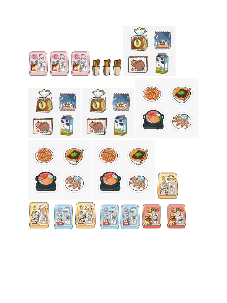 Comida Miniatura para Imprimir | PDF