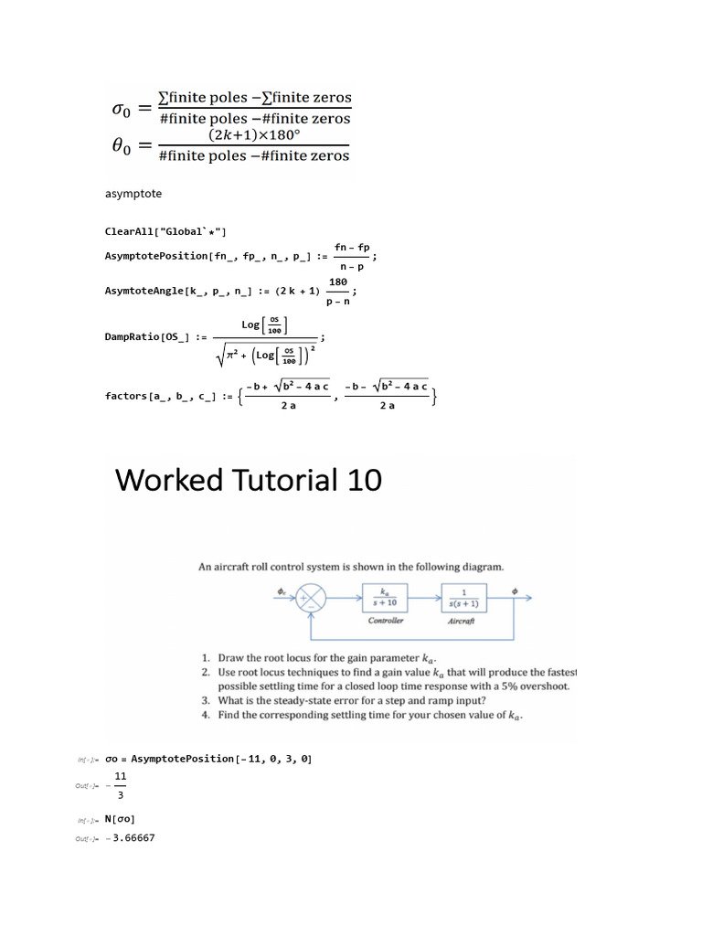 Root Locus Example 2 Mathematica Version | PDF | Mathematics