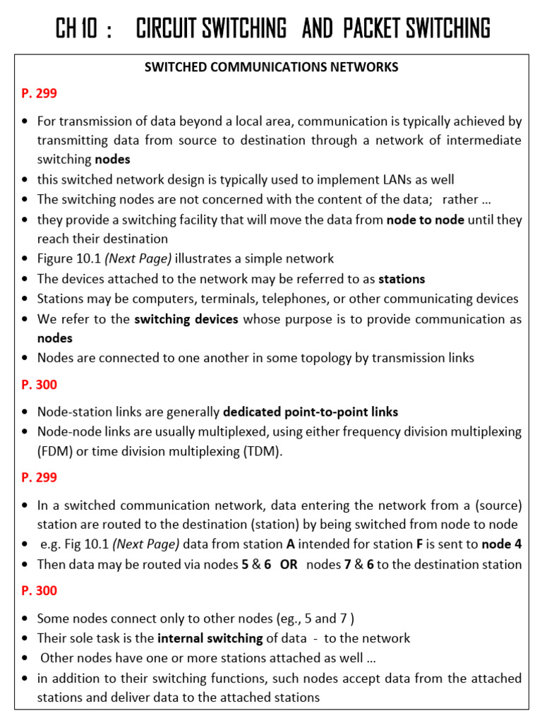 10 Circuit Packet Switching | PDF | Technology & Engineering