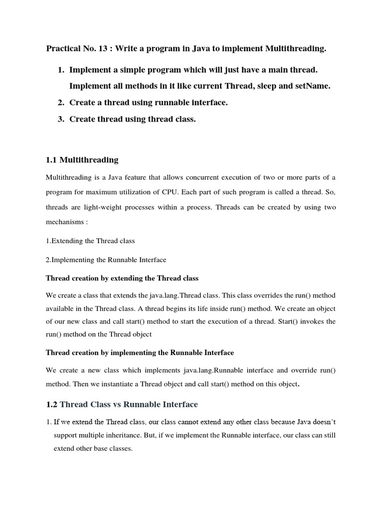 Java p13 | PDF | Thread (Computing) | Method (Computer Programming)