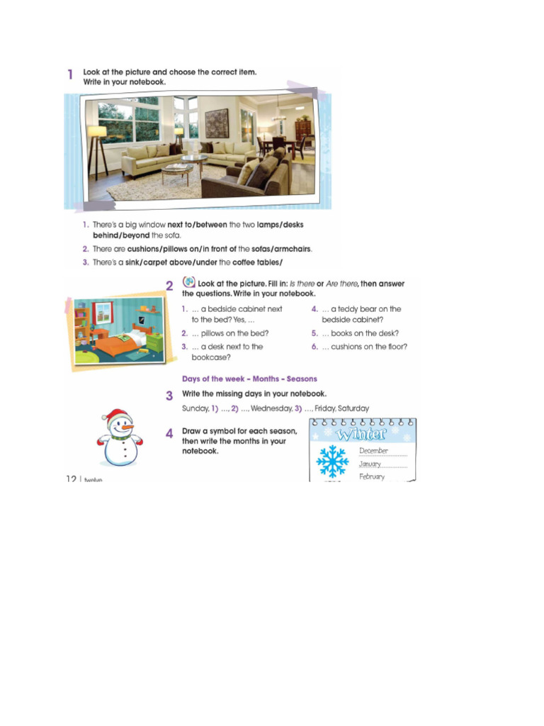 Furniture - Exercises | PDF