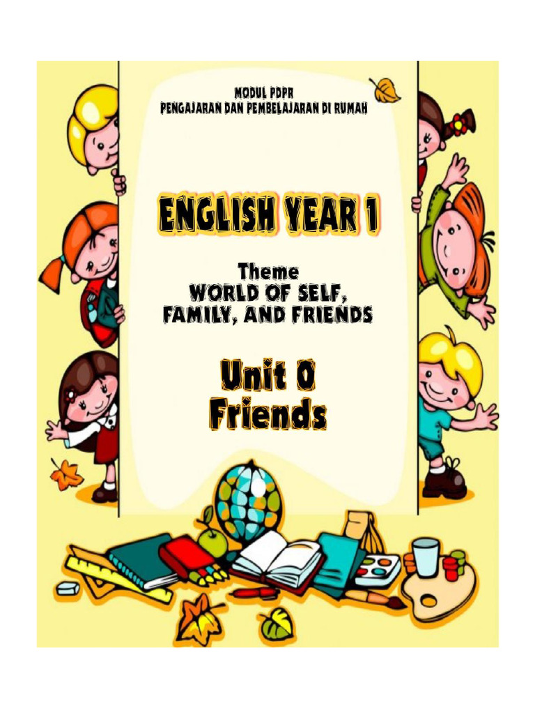 PDPR Module - ENGLISH YEAR 1 - Unit 0 | PDF | Information | Word