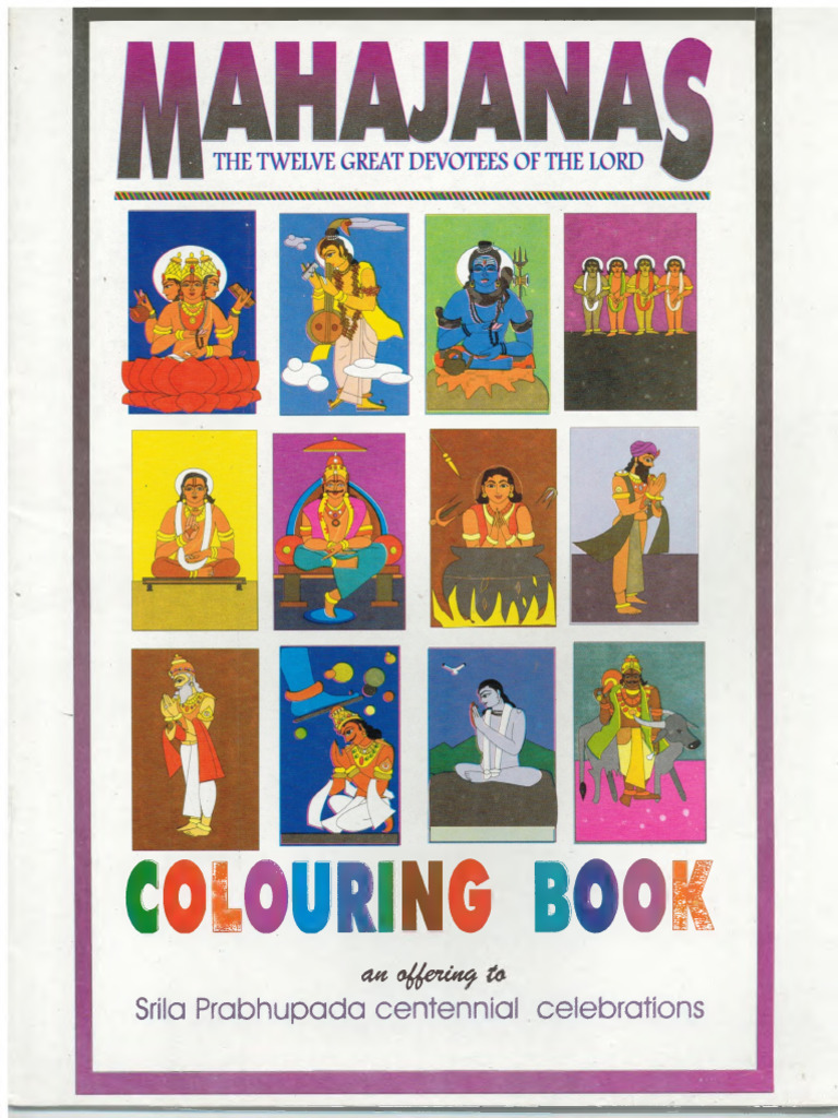 Srila Prabhupada Centennial Coloring Book | PDF | Vishnu | Hindu Theology