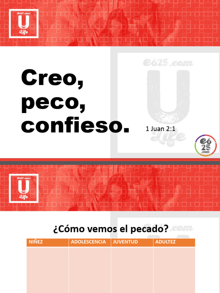UL003 Presentacion | PDF | Pecado | Jesús