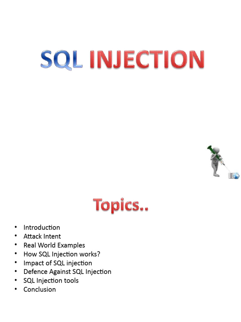 SQL Injection Technique Upload | PDF | Databases | Sql