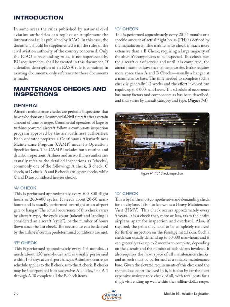 EASA Module 10: Aviation Maintenance Checks | PDF | Transport | Aircraft