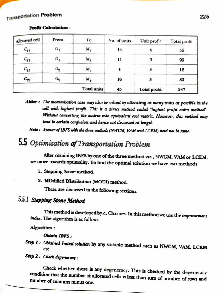 2 Stepping Stone and Modi | PDF | Mathematical Optimization | Matrix ...
