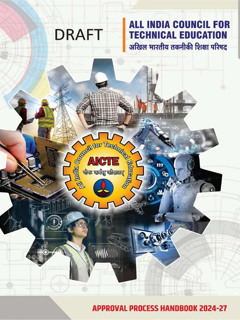 AICTE Approval Process Handbook 2024-27 | PDF | Online And Offline ...