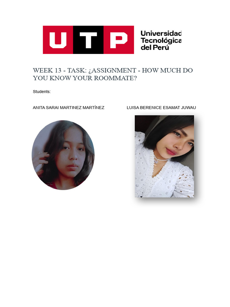 Week 7 Task Assignment My Family | PDF