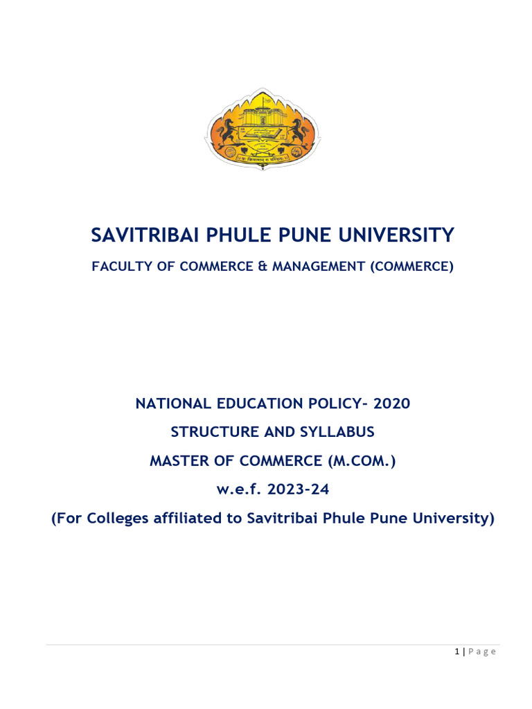 NEP Syllabus 1 - 24082023 | PDF | Descriptive Statistics | Errors And ...