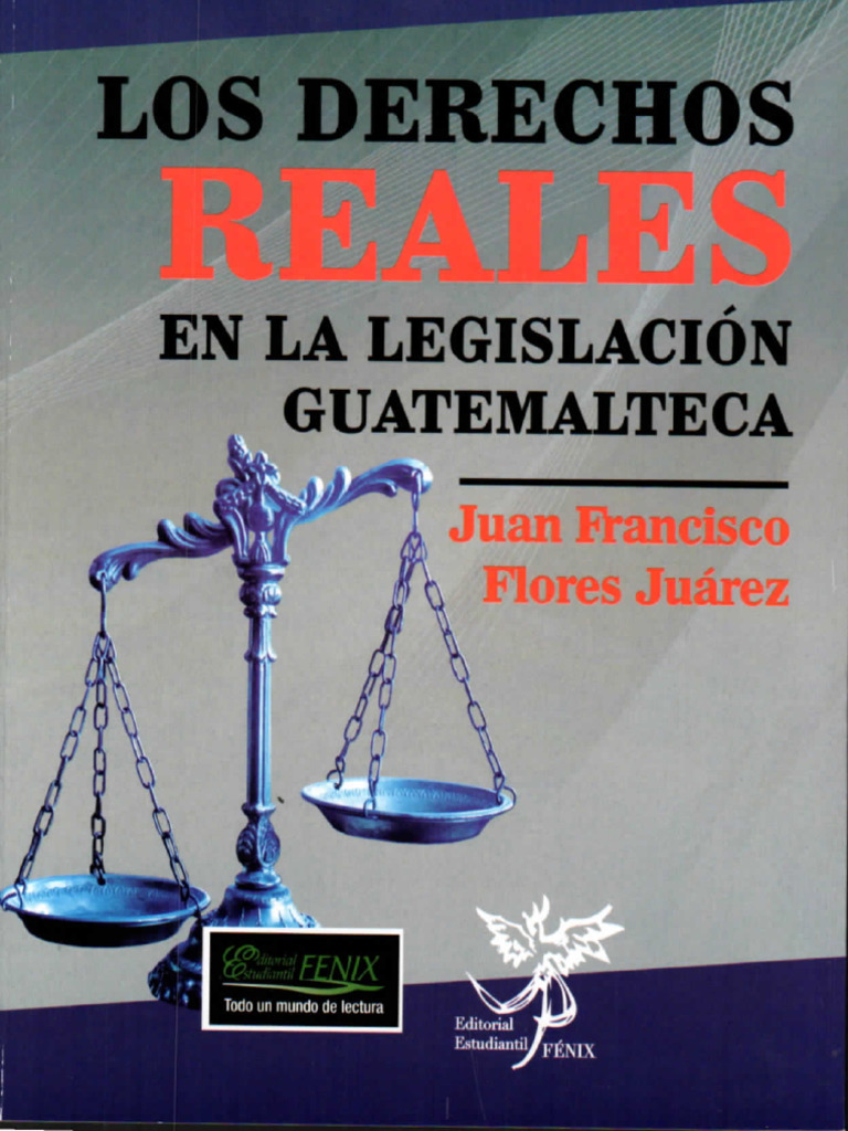 Scan Libro Los Derechos Reales Lic Juan Francisco Florea Juárez | PDF
