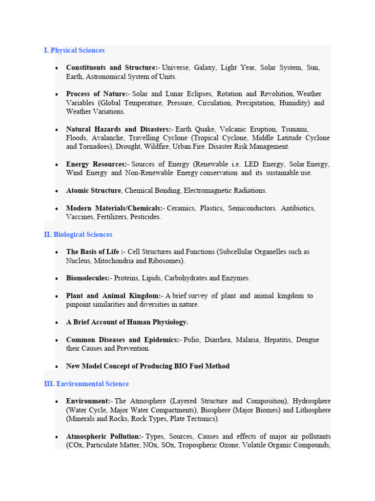 General Science | PDF | Atmosphere Of Earth | Water