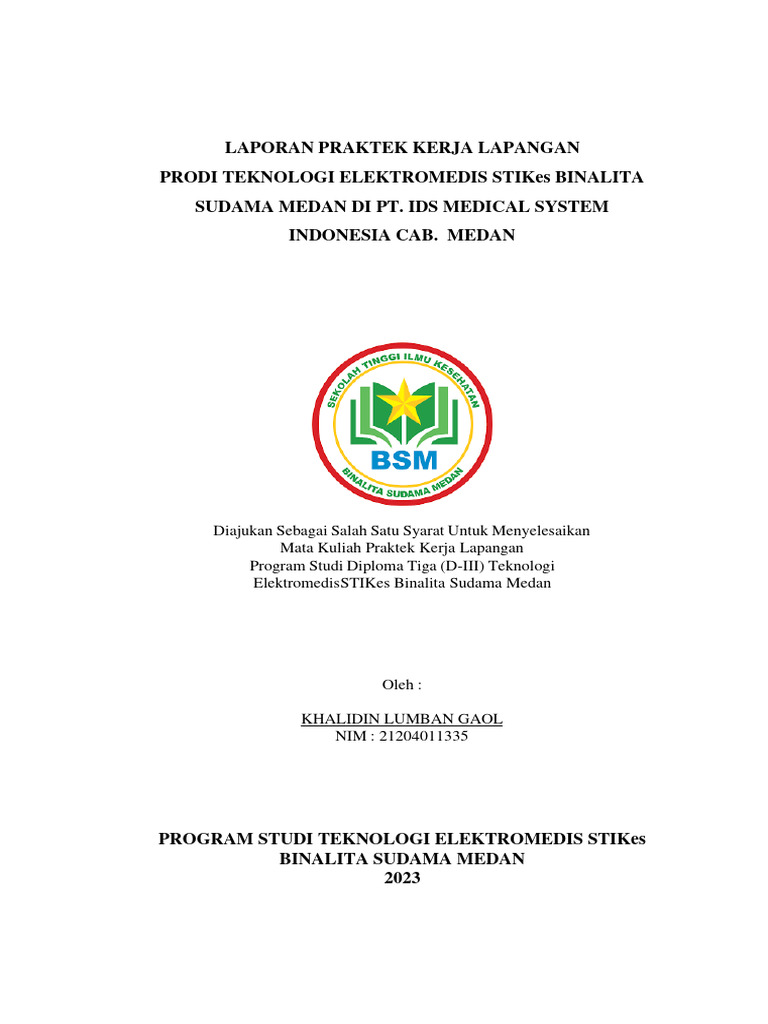 Laporan Sah Khalidin | PDF