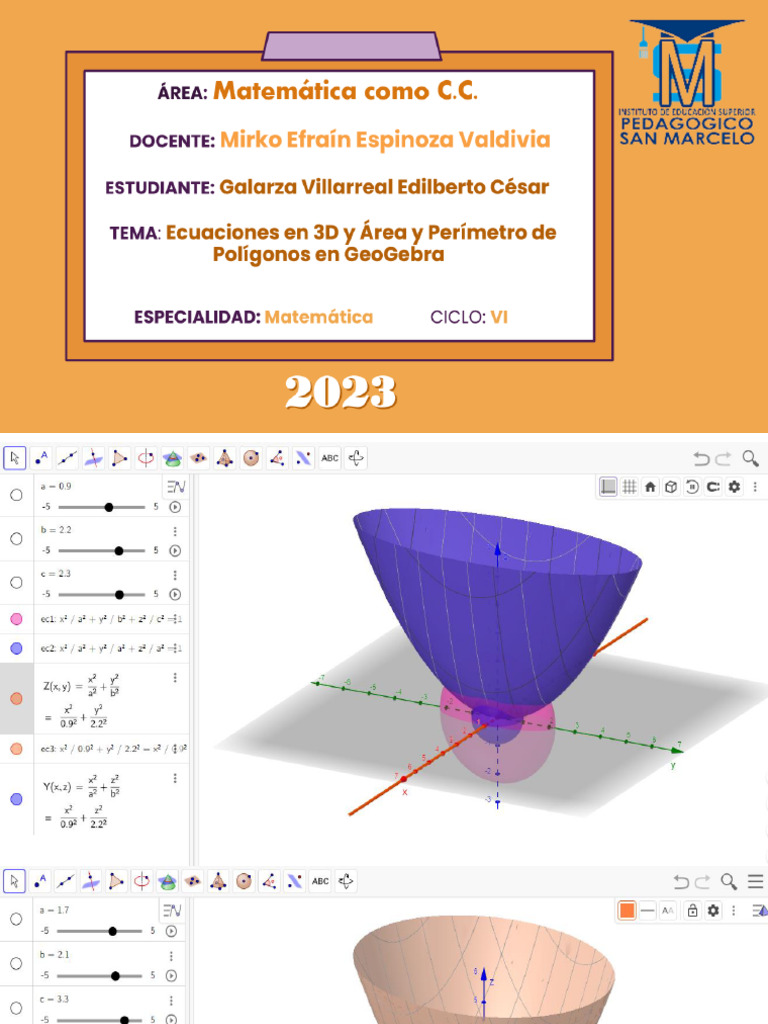Trabajo Geogebra | PDF