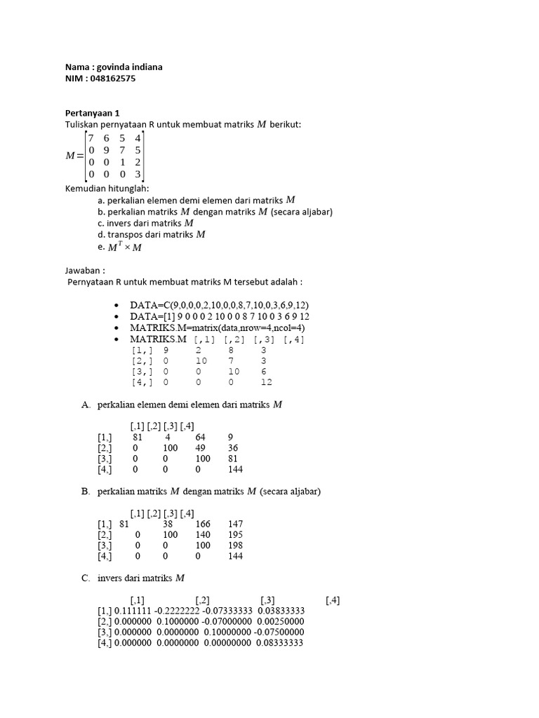 Diskusi 4 SATS4111 Komputer 1 2 | PDF