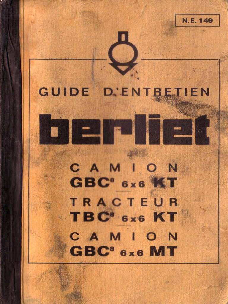 Berliet GBC 8kt Guide - de - Conduite | PDF