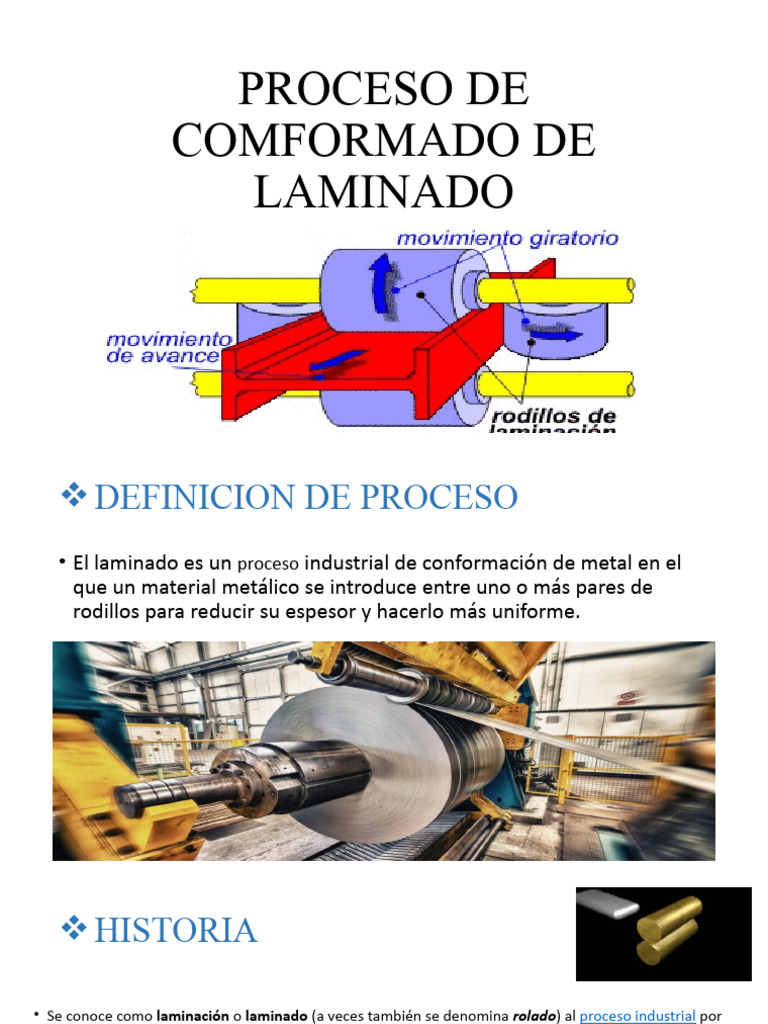 Proceso de Comformado de Laminado | PDF | Laminado (metalmecánica ...