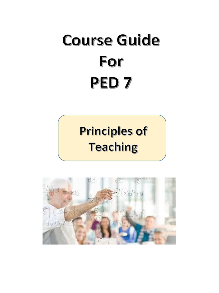 Course Guide PED 7 | PDF | Learning | Classroom Management