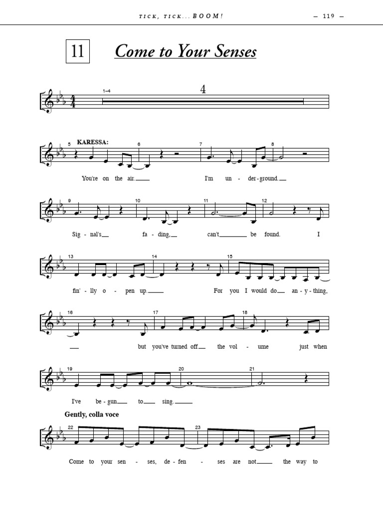 TICK - Come To Your Senses | PDF