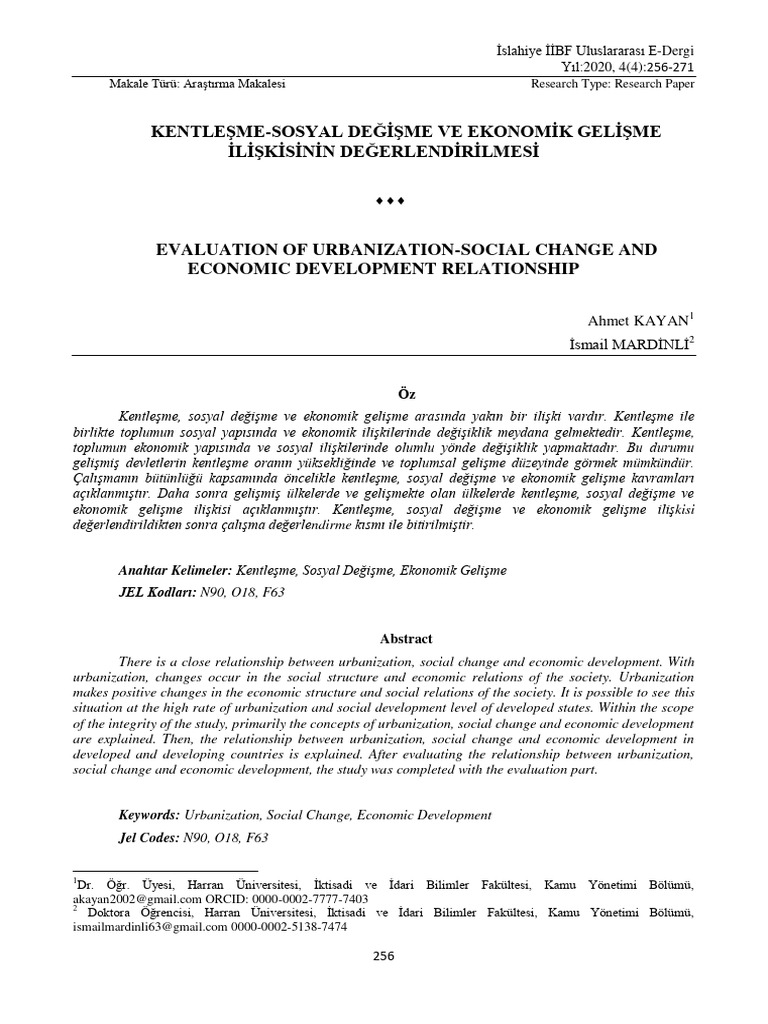 Kentle - Me-Sosyal de - Me Ve Ekonom - K Gel - Me - L - K - S - N - N de - Erlend - R - Lmes ...