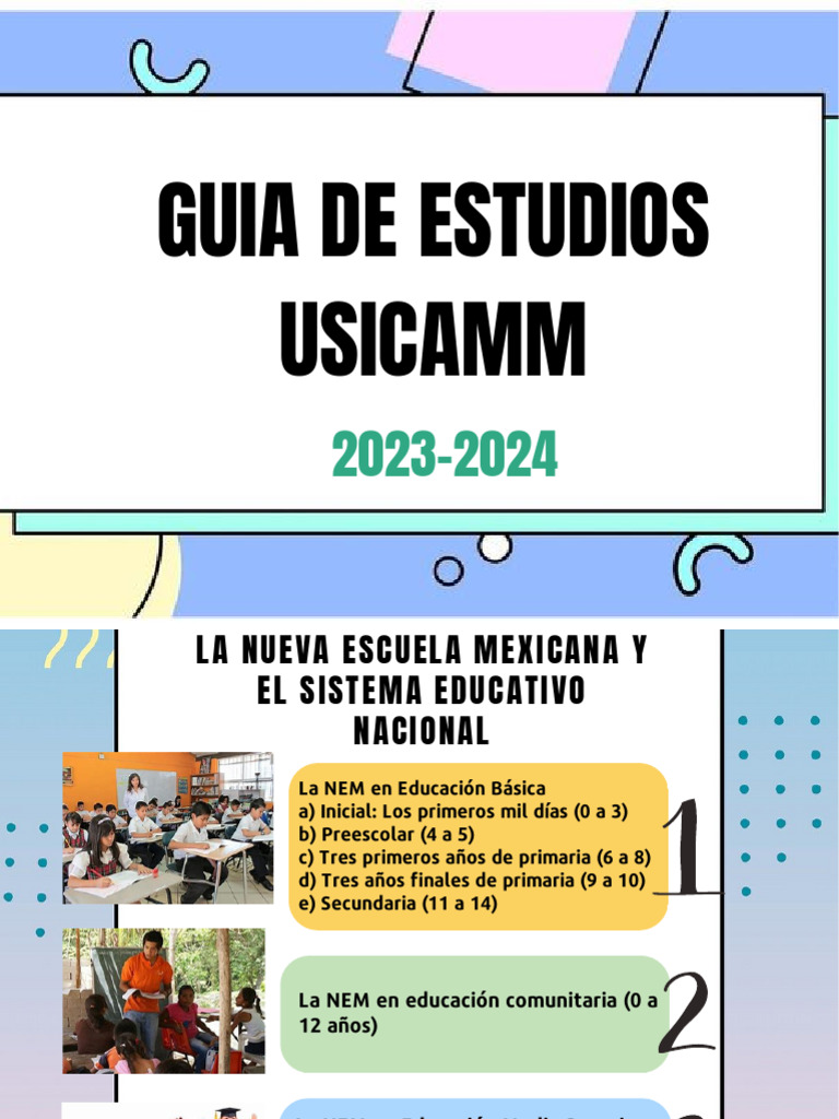 Guía de Estudios 2023 2024 | PDF | Evaluación | Enseñando