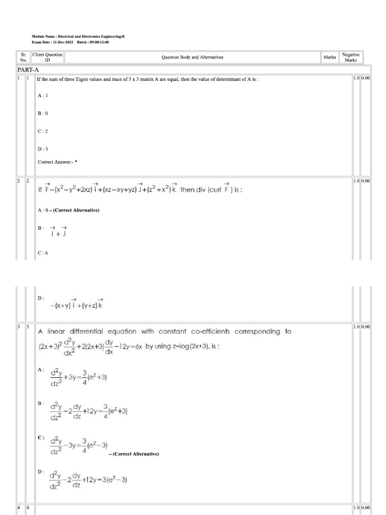 TRB Polytechnic 2021 EEE Question Paper | PDF