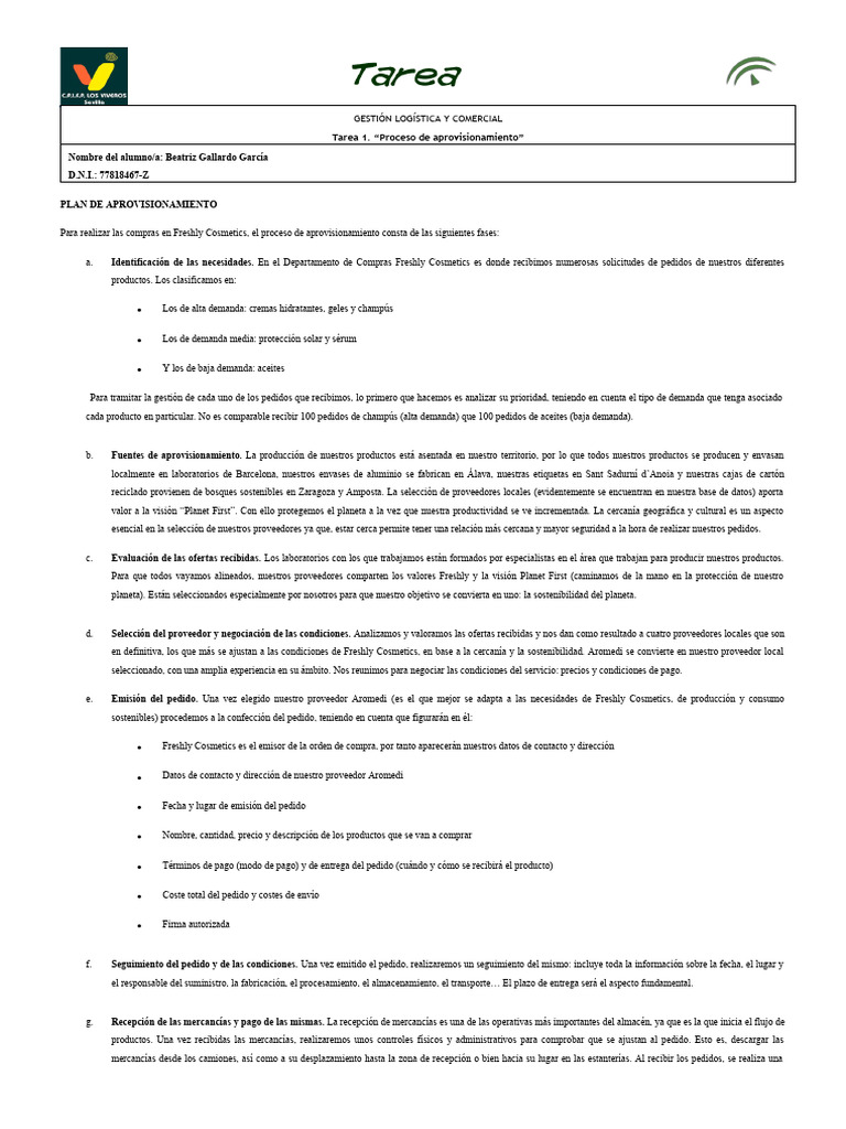 Gallardo Garcia Beatriz Tarea1.2 GLC | PDF | Obtención | Economias