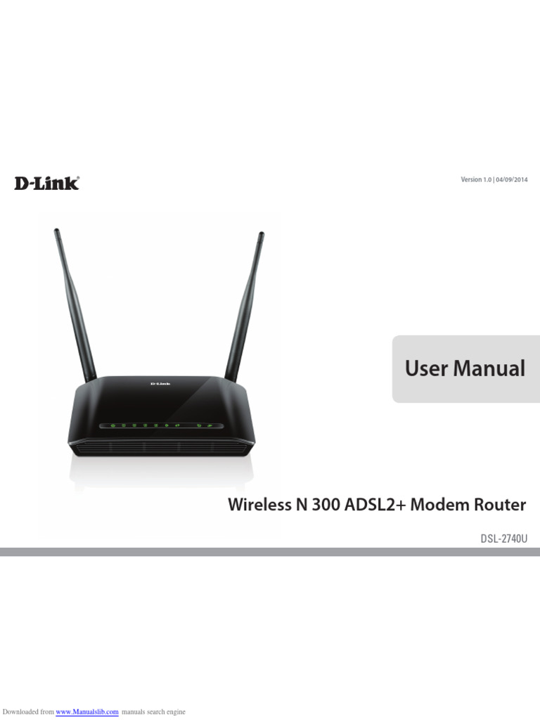 D Link DSL 2740U User Manual Linktellcom 1 | PDF | Ip Address | Router (Computing)