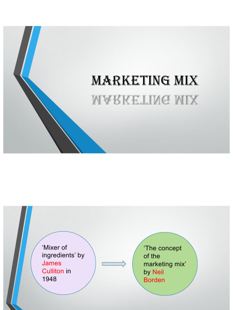 Marketing Mix | PDF | Marketing | Public Sphere