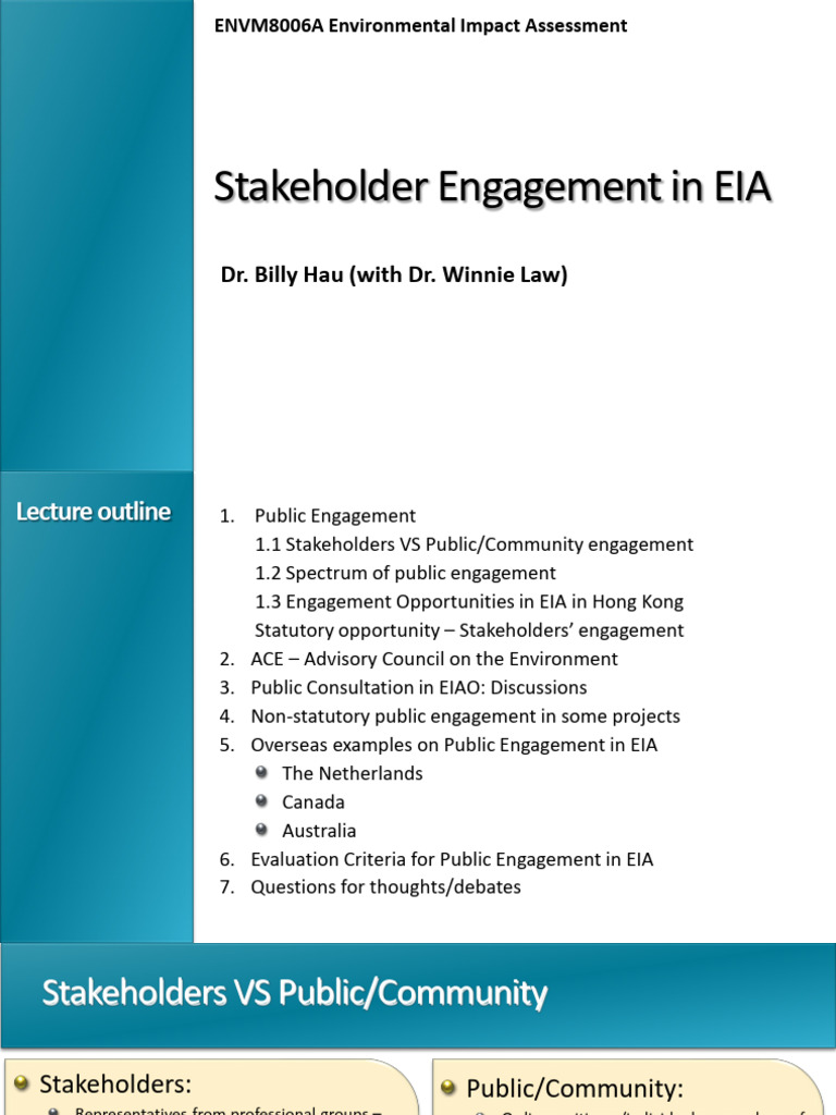 EIA Stakeholder Engagement Guide | PDF | Environmental Impact Assessment