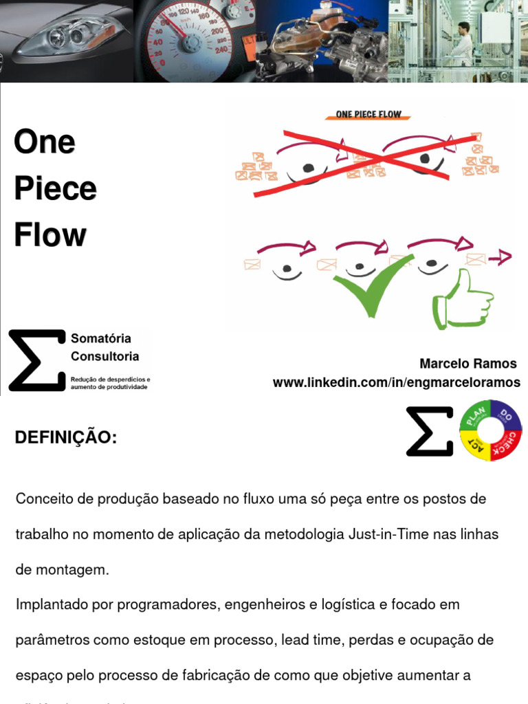 Treinamento One Piece Flow | PDF | Tempo | Logística