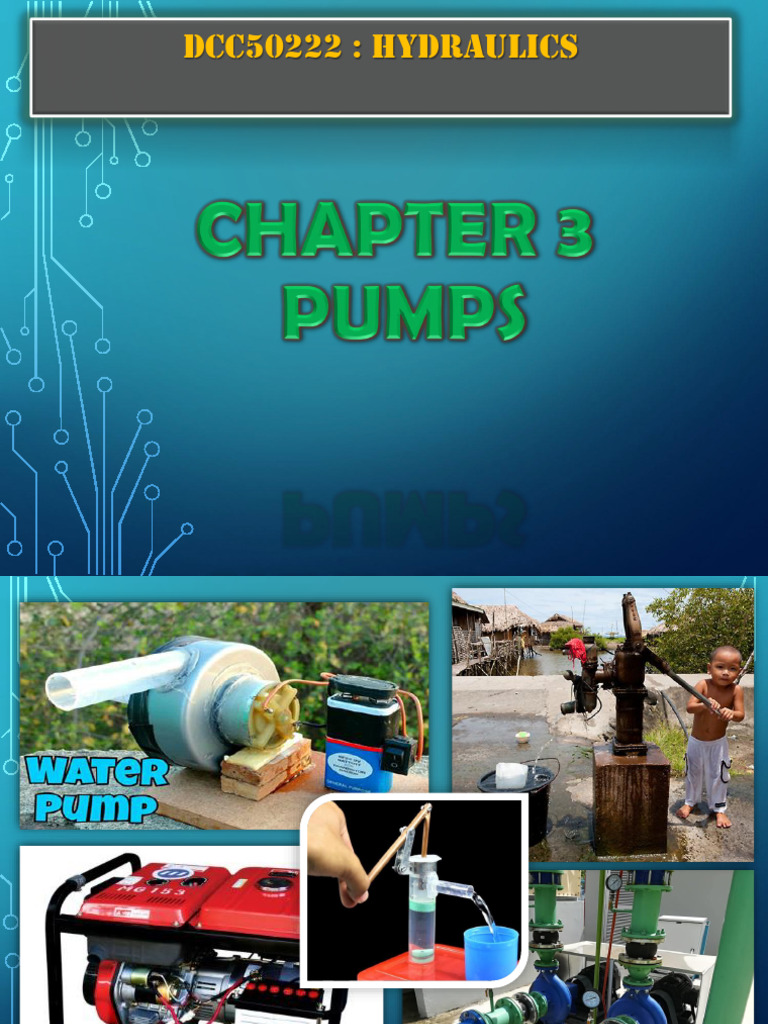 Chapter 3 - Pumps | PDF | Pump | Rotation Around A Fixed Axis