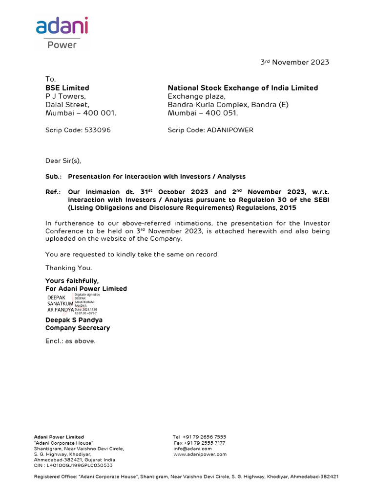 Adani_PPT | PDF | Securities (Finance) | Business
