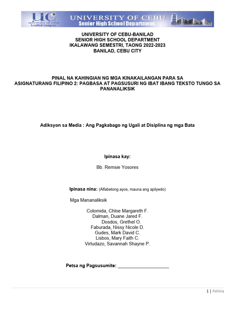 Filipino Research | PDF