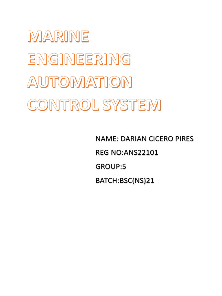 Marine Automation Chapter 1 Full Solution | PDF | Steam | Heat