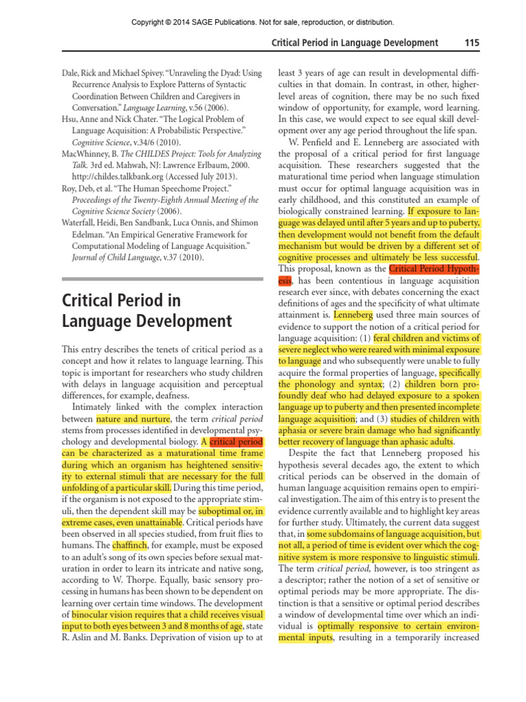 Reading 5 | PDF | Language Acquisition | Language Development