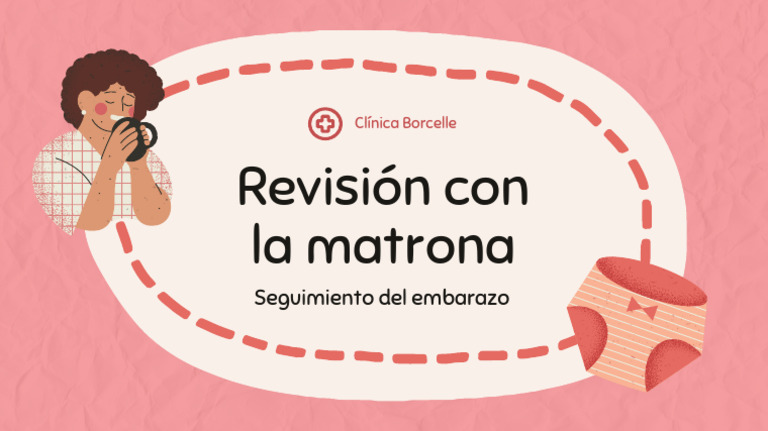 Presentación Matrona Medicina Embarazo Ilustrado Rosa Rojo | PDF