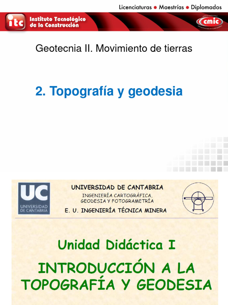 2. TOPOGRAFÍA Y GEODESIA | PDF | Topografía | Geodesia