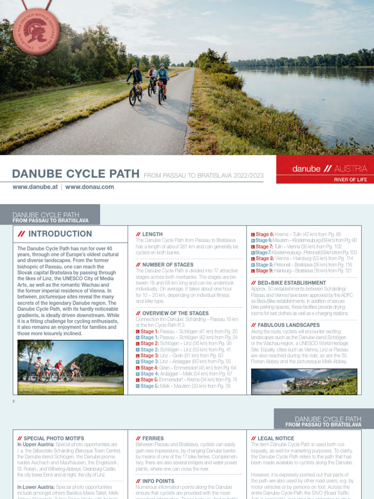 Danube Cycle Path 2022 | PDF | Danube